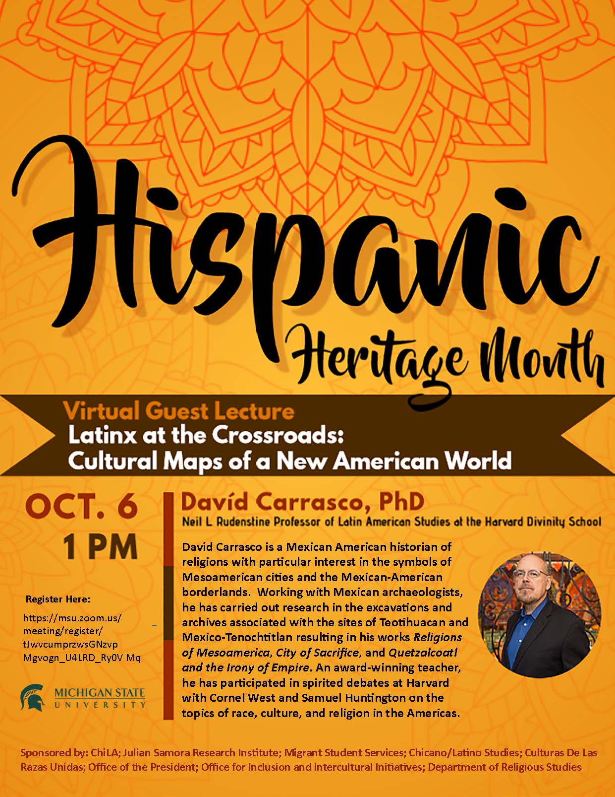 David Carrasco Lecture | Chicano/Latino Studies | Michigan State University